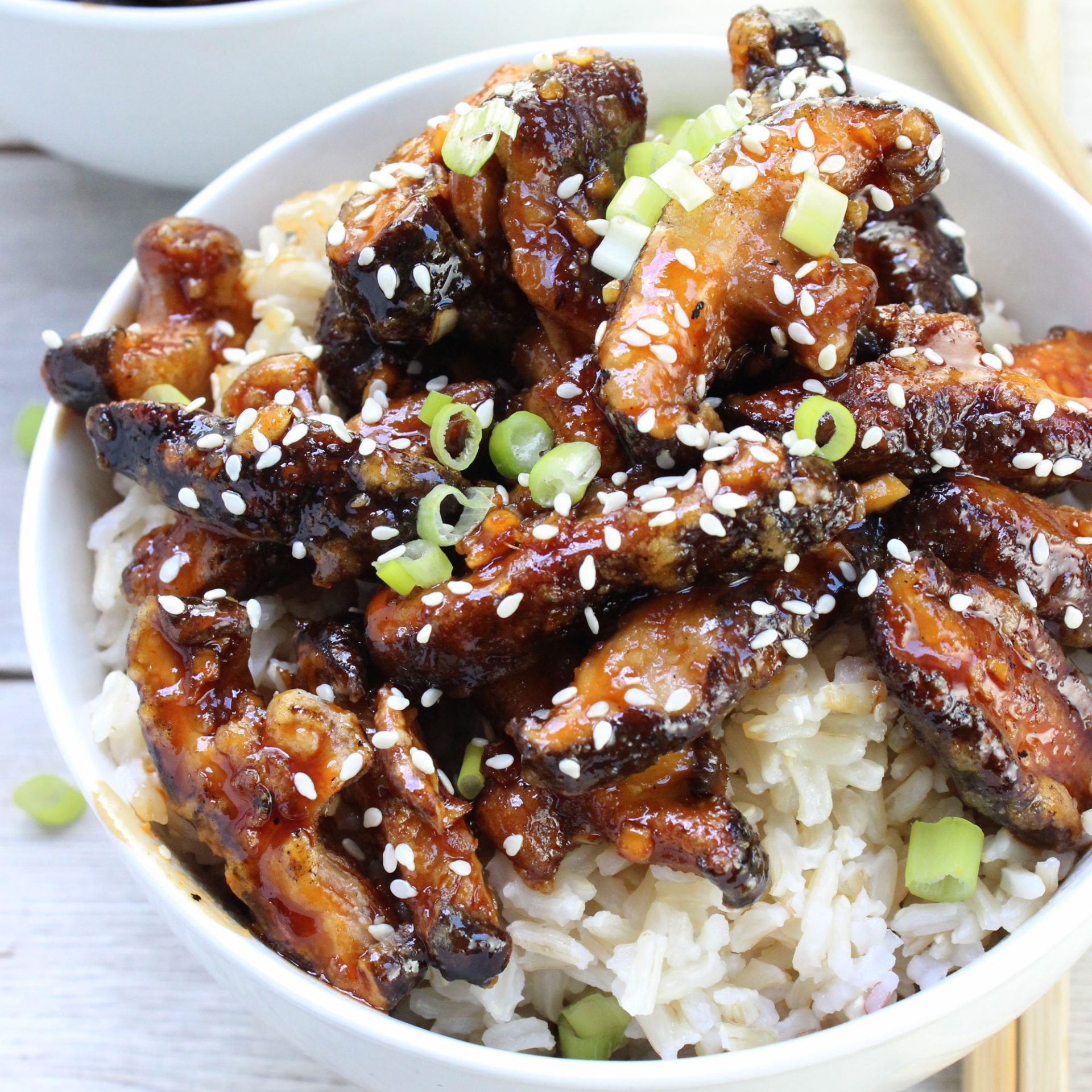 Crispy & Chewy Sesame Shiitake - Easy Vegan Meal Plan