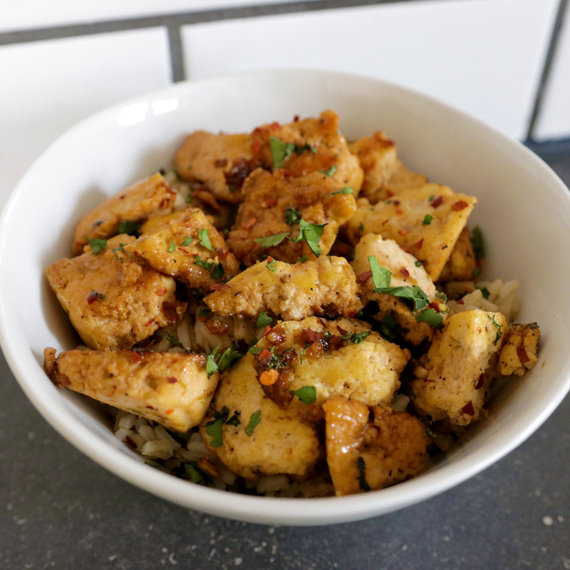 Garlic Lime Tofu - Easy Vegan Meal Plan