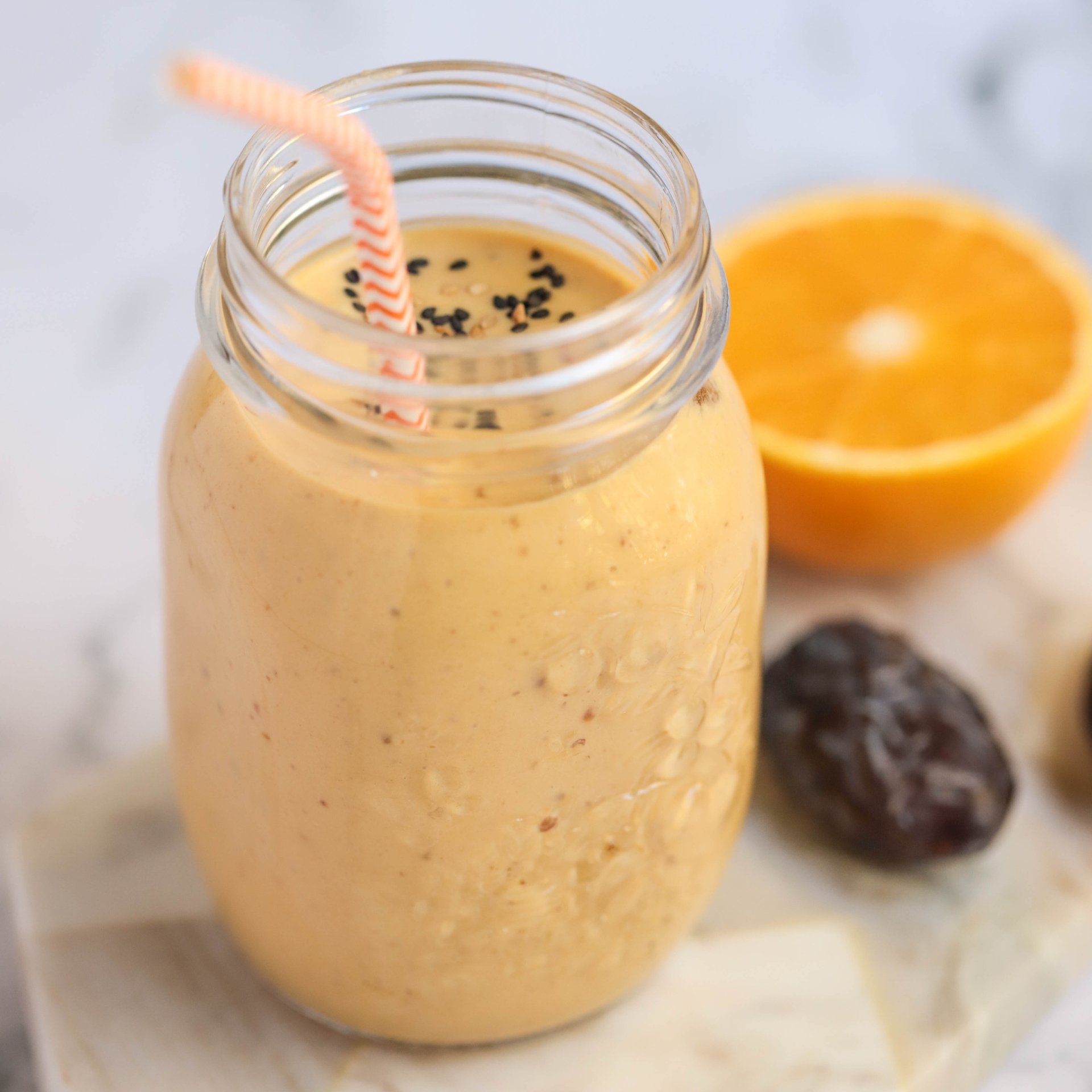 Sweet Potato Smoothie - Easy Vegan Meal Plan