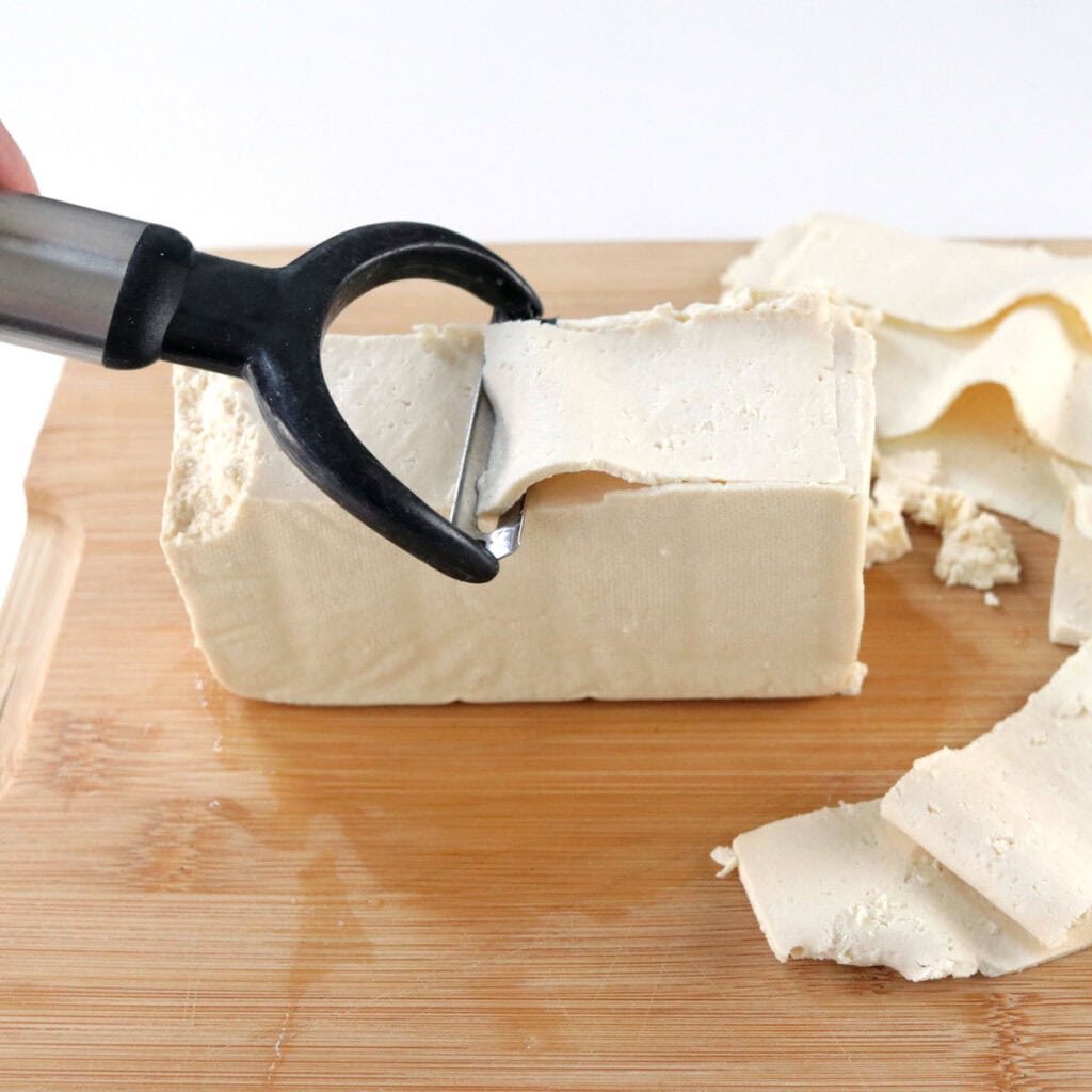 Tofu Deli Meat (peeled tofu technique) - Easy Vegan Meal Plan