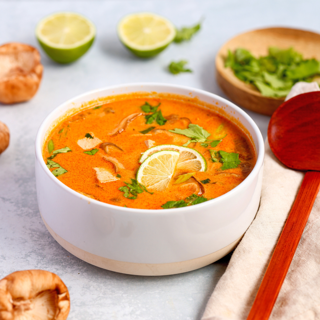 Spicy Tom Kha Soup - Easy Vegan Meal Plan