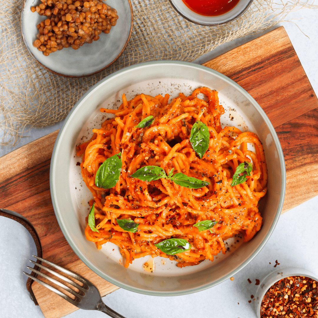 One-Pan Lentil Spaghetti - Easy Vegan Meal Plan
