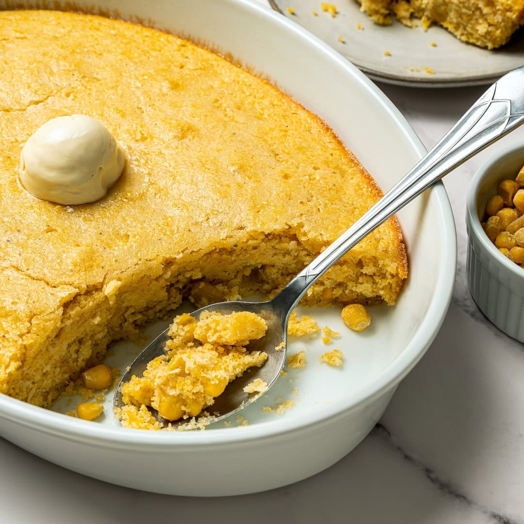 Easy Vegan Spoon Bread - Easy Vegan Meal Plan